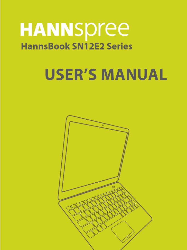 Hannspree HannsBook SN12E2 Manual SU4100 | PDF | Laptop | Electrical ...