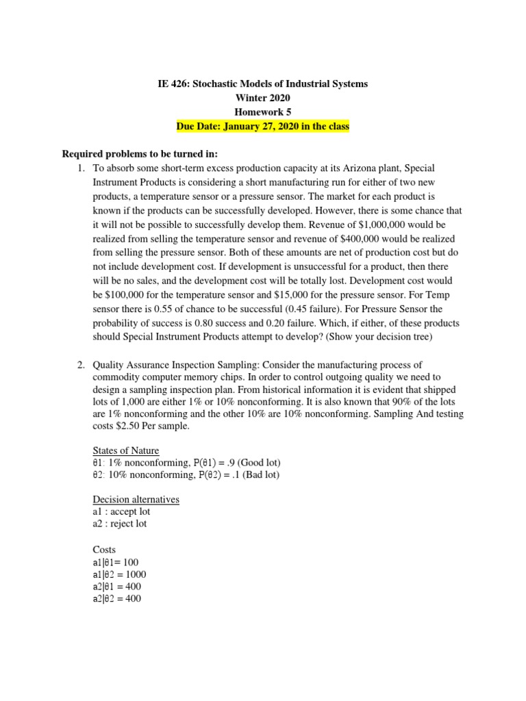 Ie426 HW5 | PDF | Risk | Credit