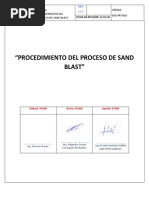 Procedimiento Tecnico de Sand Blast | PDF | Revestimiento | Abrasivo