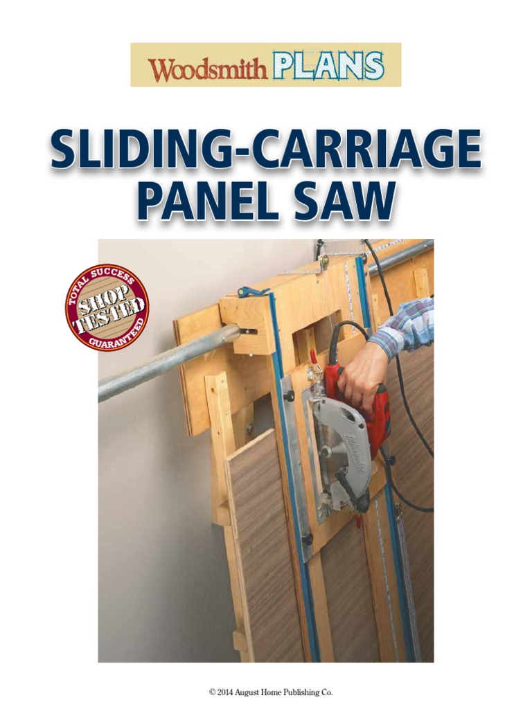 SN08816 - Sliding Carriage Panal Saw | PDF | Screw | Woodworking