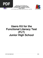 JHS FLT Answer Sheet | PDF | Teaching | Education Theory