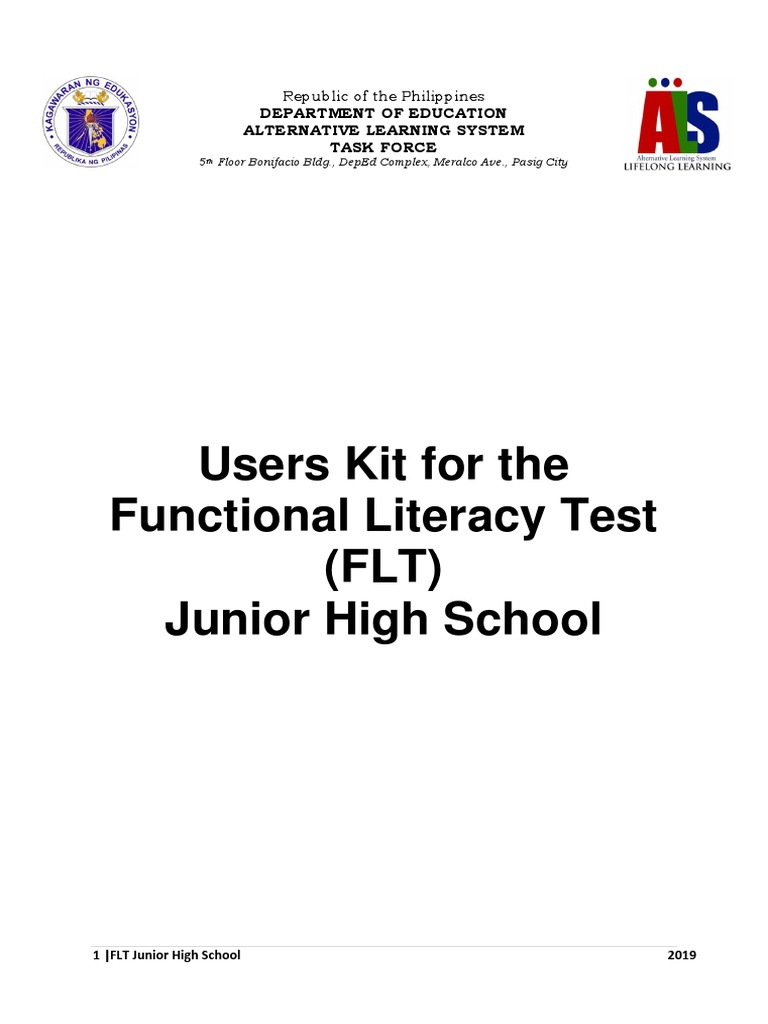 JHS FLT Complete Package PDF | PDF | Multiple Choice | Usb Flash Drive