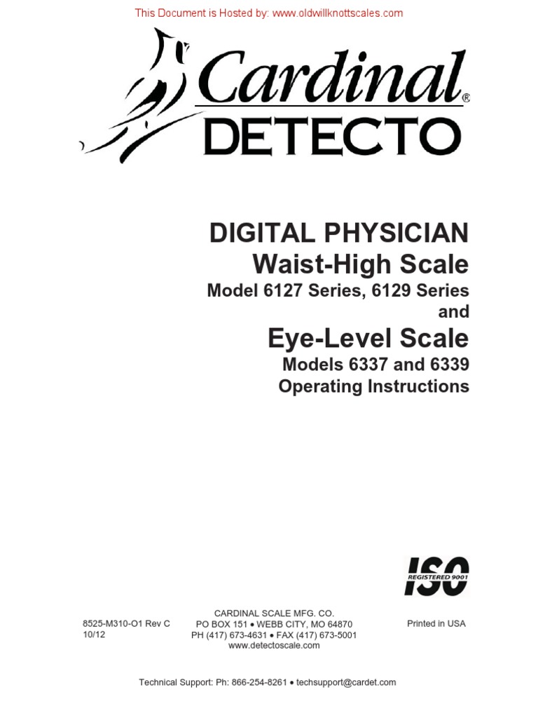 6127-6129-6337-6339-Manual Bascula Detecto | PDF | Electromagnetic ...