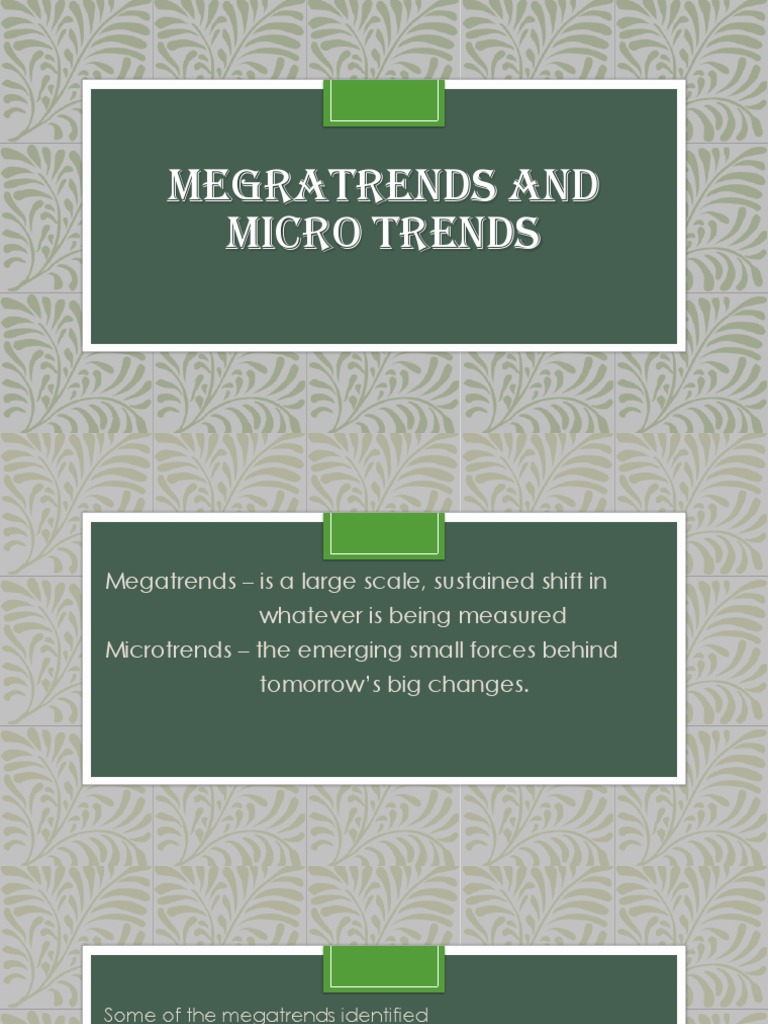 Megratrends and Micro Trends | PDF