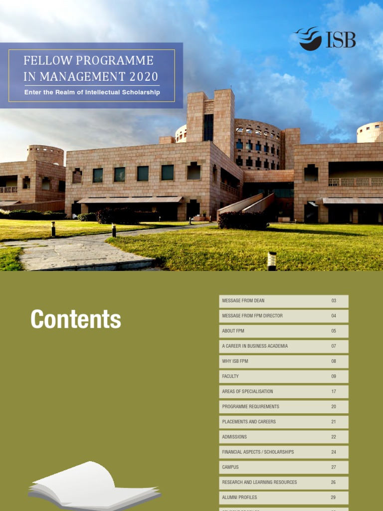 FPM-Brochure 2020 PDF | PDF | Accounting | Doctor Of Philosophy