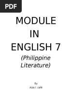 English 7 Quarter 2 Module 7 | PDF | Poetry | Rhyme