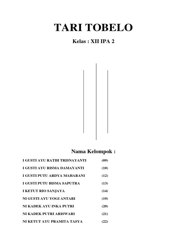Tari Tobelo: Budaya dan Makna | PDF