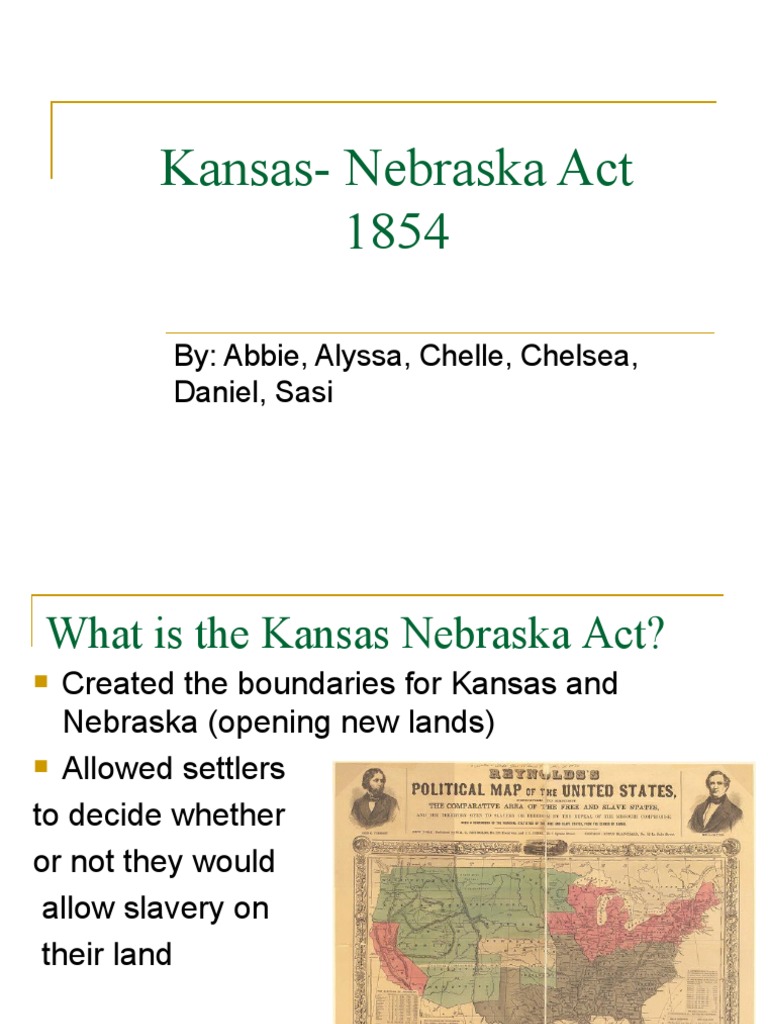 Kansas-Nebraska Act Overview | PDF | Travel | History