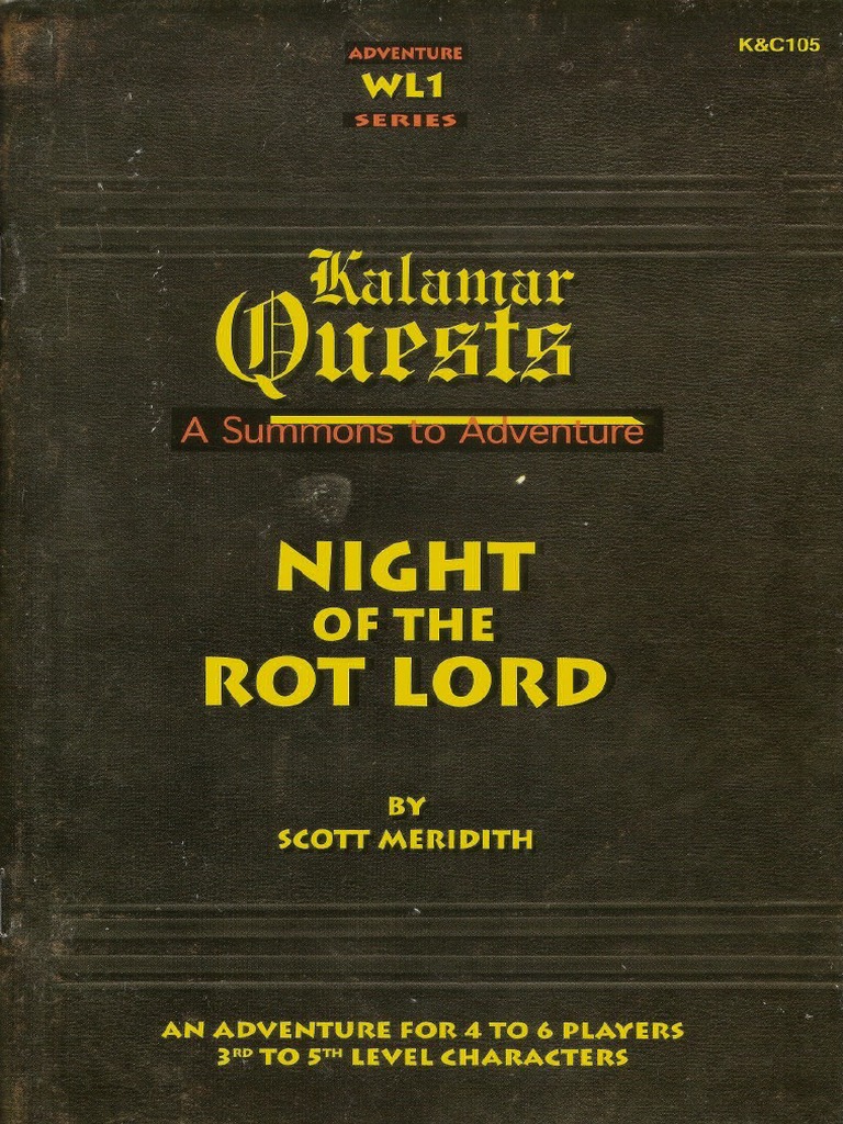 (K&C105) - WL1 Night of The Rot Lord | PDF