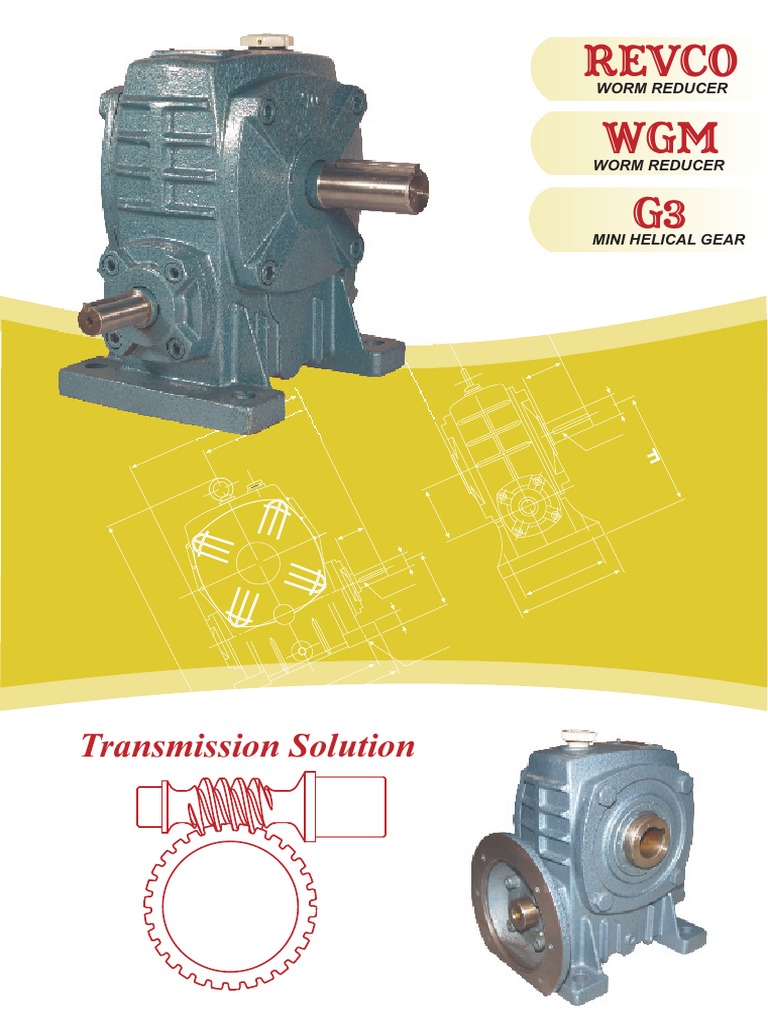 Brosur REVCO WPA GEAR REDUCER PDF | PDF | Kinematics | Machines