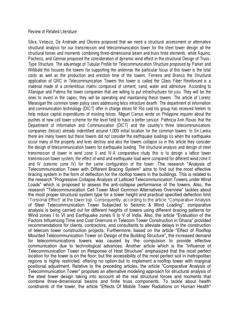 RRL | PDF | Structural Analysis | Structural Engineering