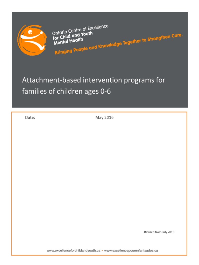 Eis Attachment Programs Children Ages 0-6 | PDF | Attachment Theory ...