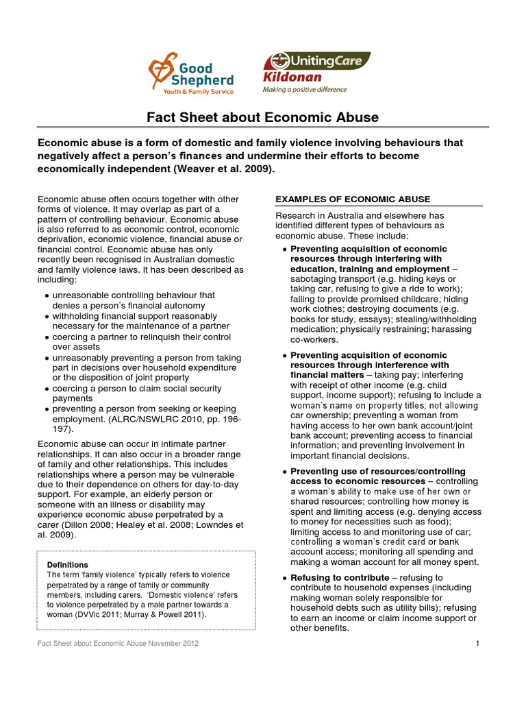 Understanding the Impacts of Economic Abuse: An In-Depth Look at its ...