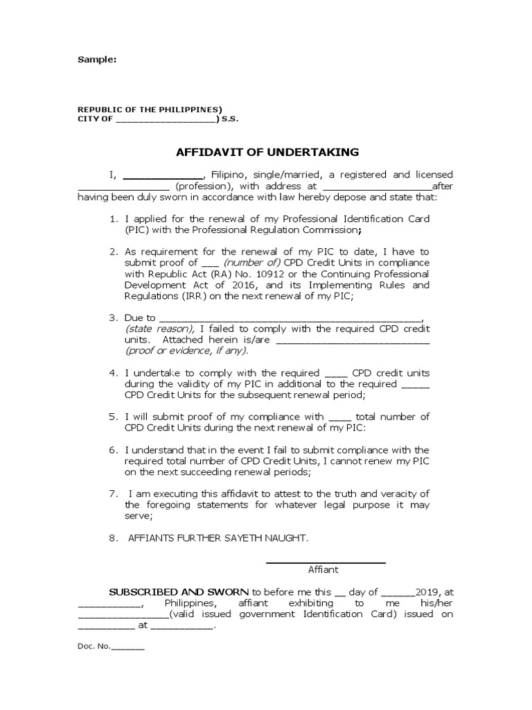 PRC Undertaking CPD | PDF