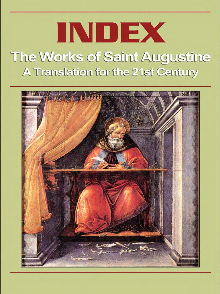 Index, Works of St. Augustine PDF | PDF | Chapters And Verses Of The Bible | Augustine Of Hippo