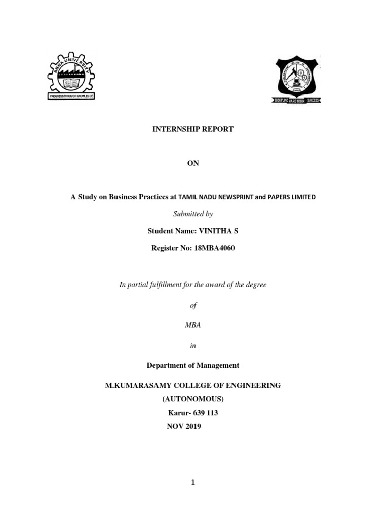 Intern Final Report PDF | Download Free PDF | Pulp (Paper) | Paper