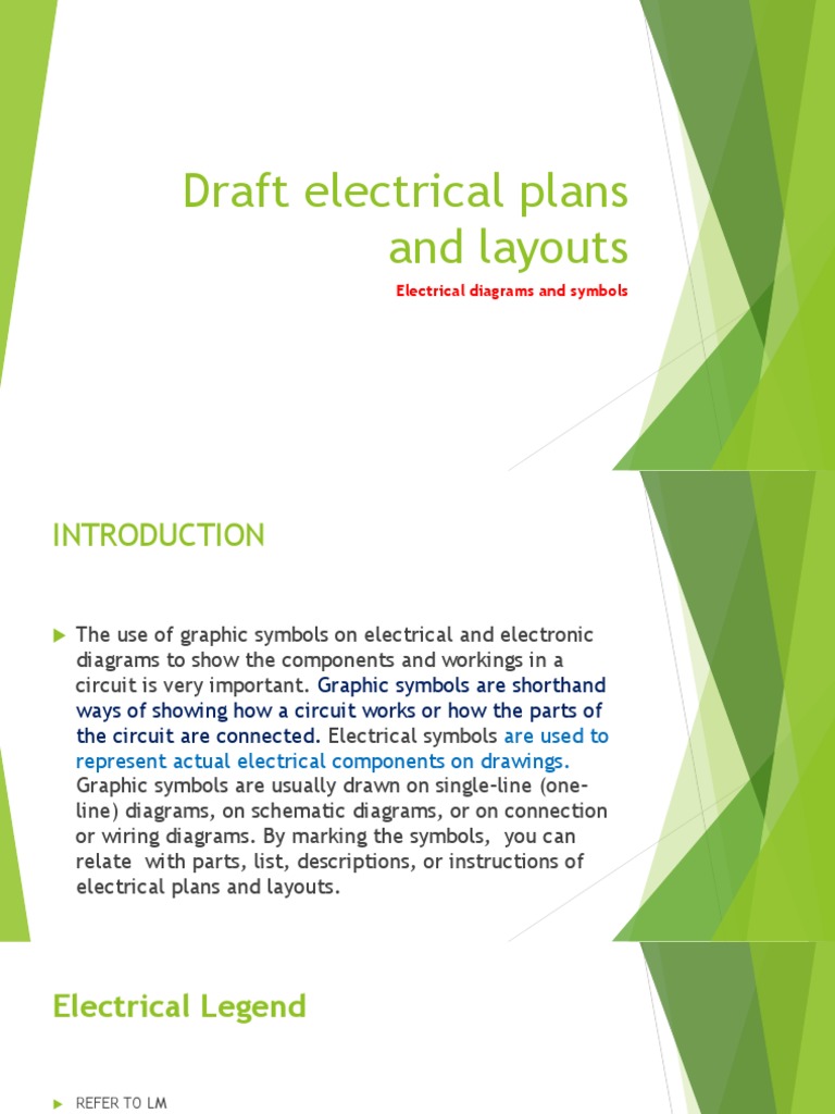 Draft Electrical Plans and Layouts | PDF