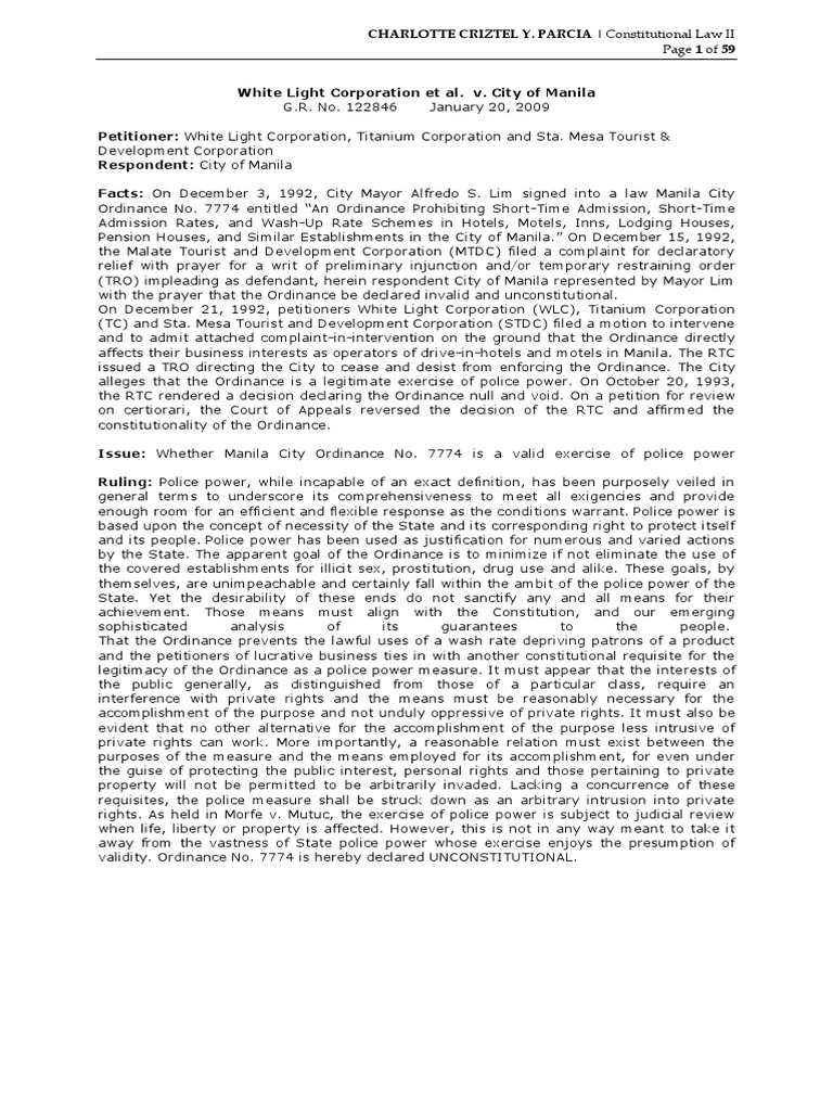 Consti 2 Case Digest Guillen PDF | PDF | Optometry | Eminent Domain