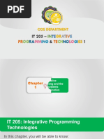 Integrative Programming and Technologies Chapter-1 | PDF | Common ...