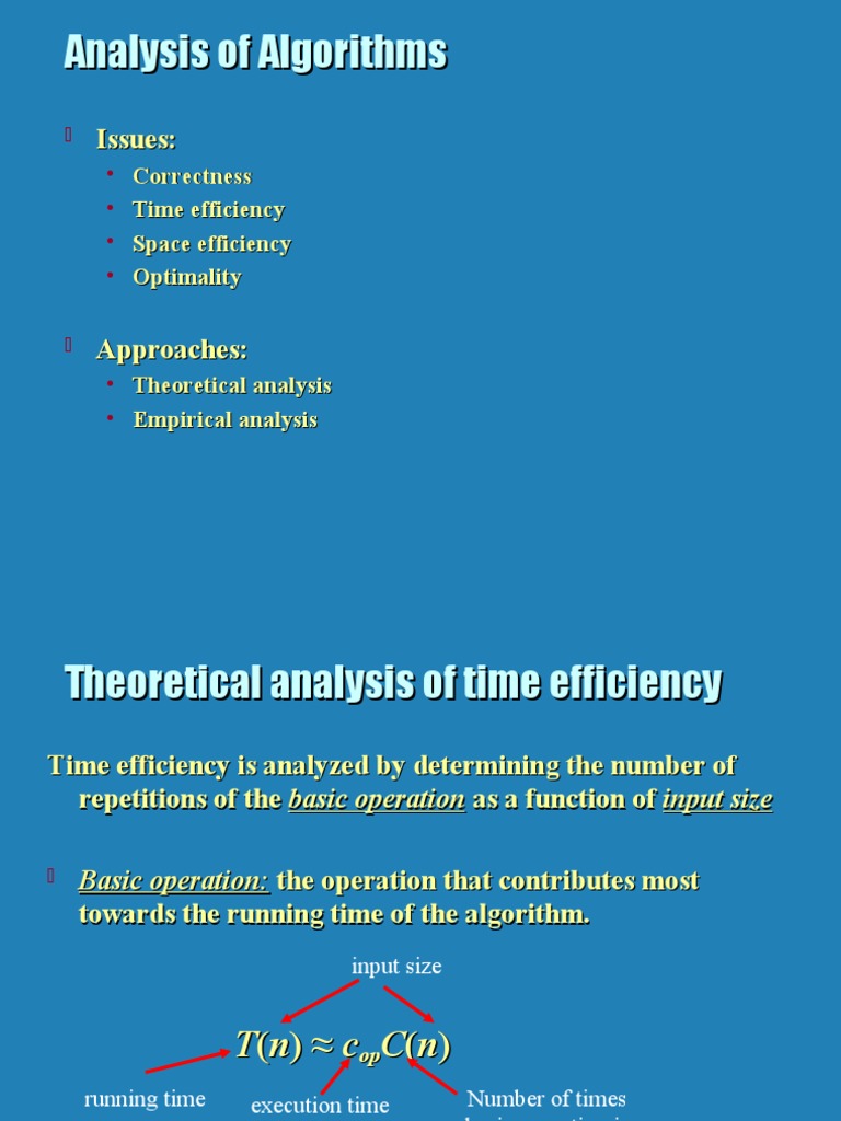 Analysis Of Algorithms Pdf Recurrence Relation Time Complexity