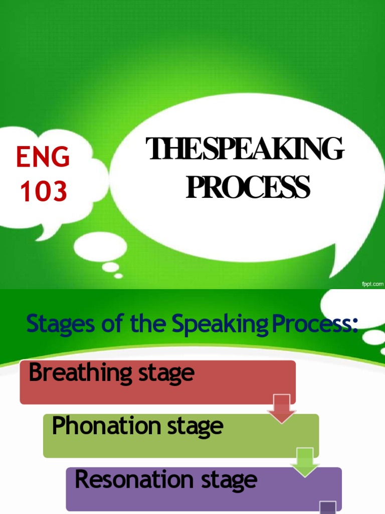 The Four Stages of the Speaking Process: Breathing, Phonation ...
