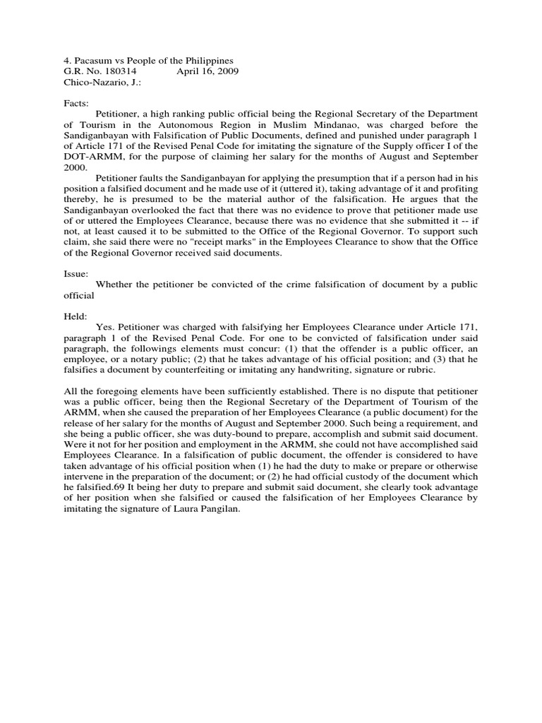 Pacasum Vs People | PDF | Falsifiability | Criminal Law