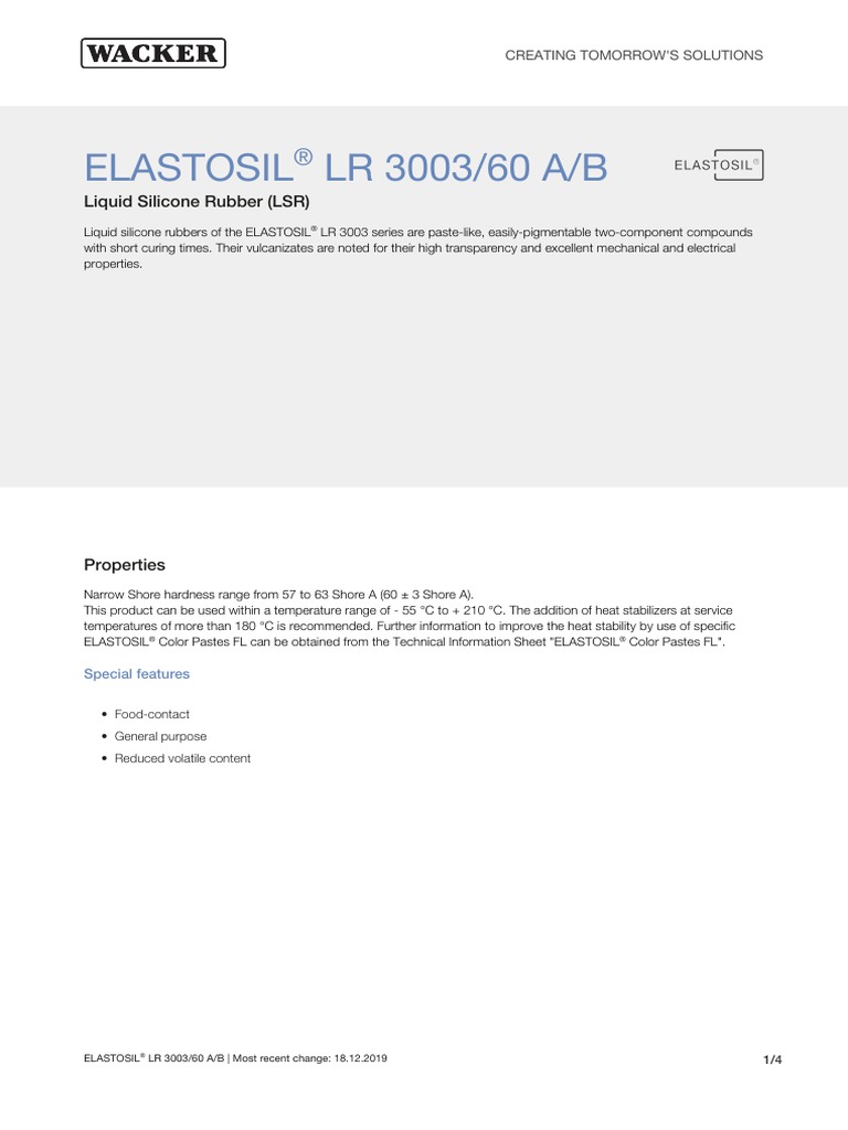 Technical Data Sheet | PDF | Silicone | Viscosity