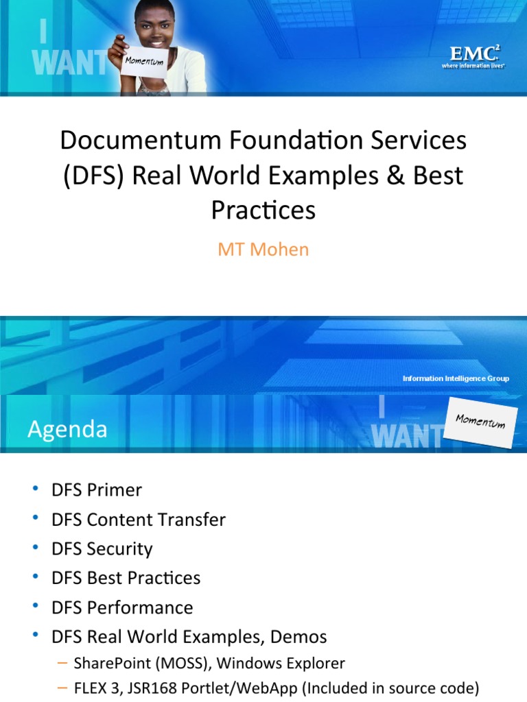 DFS Real World Examples, Best Practices Mohen FINAL EMC World 2010 ...