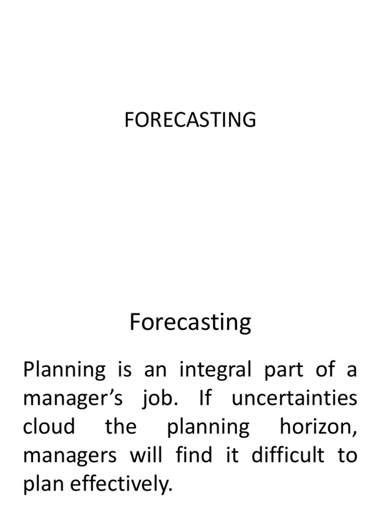 FORECASTING | PDF | Forecasting | Linear Regression