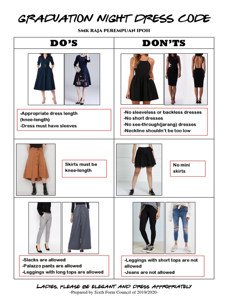 Graduation Night Dress Code | PDF