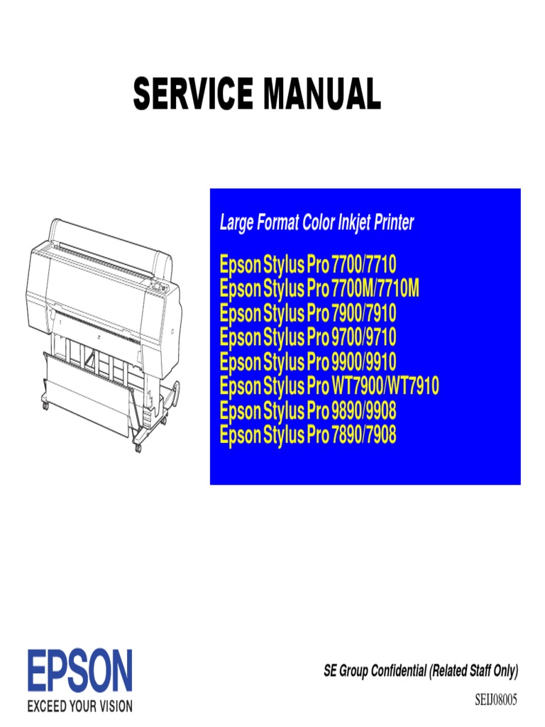 7900 - 9900 Service Manual - Rev.H PDF | PDF | Printer (Computing ...
