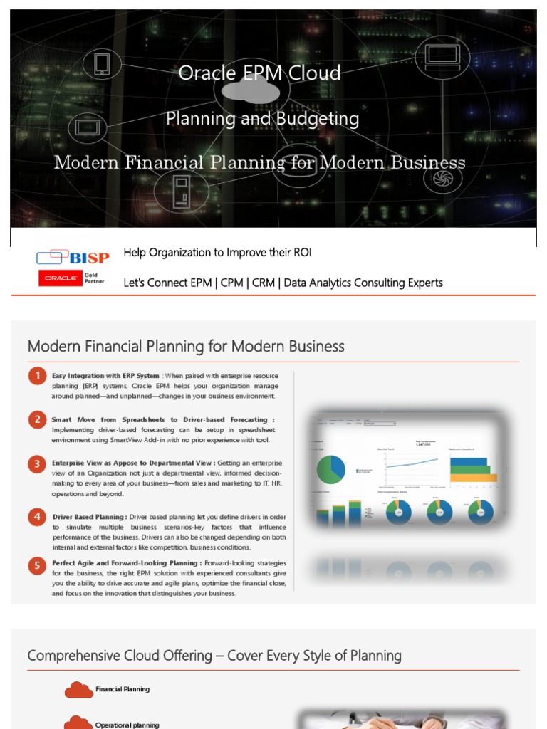 Oracle EPM Cloud Planning Solutions | PDF | Enterprise Resource ...