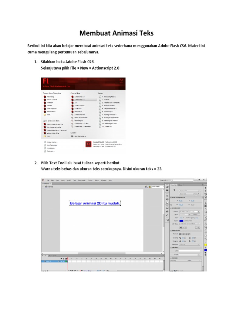 Memahami Animasi Teks Pdf
