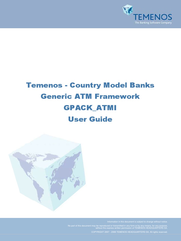 ATM Framework - Interface - User - Guide | PDF | Automated Teller ...