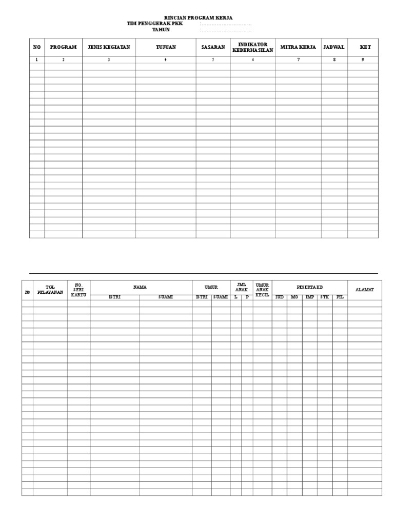 Buku Kegiatan PKK Pokja Iv | PDF