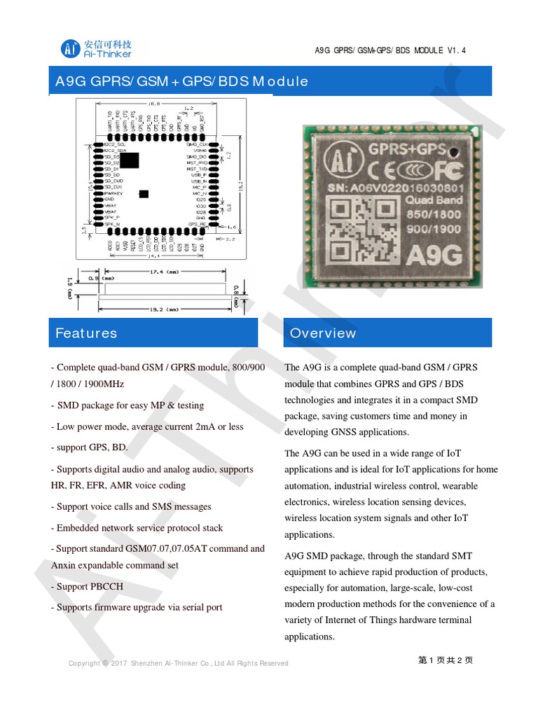 B101ps01a4 A9g Product Specification PDF | PDF | General Packet Radio ...