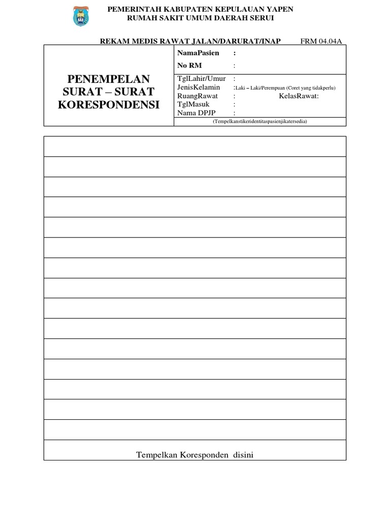04.04a - Penempelan Surat - Surat Korespondensi | PDF
