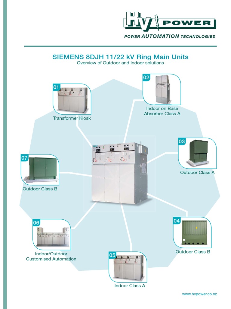 HV Power Siemens 8DJH Options | PDF | Fuse (Electrical) | Power (Physics)