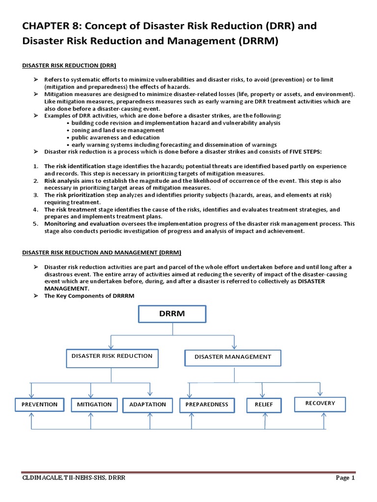 Disaster Risk Reduction and Management Overview | PDF | Emergency ...