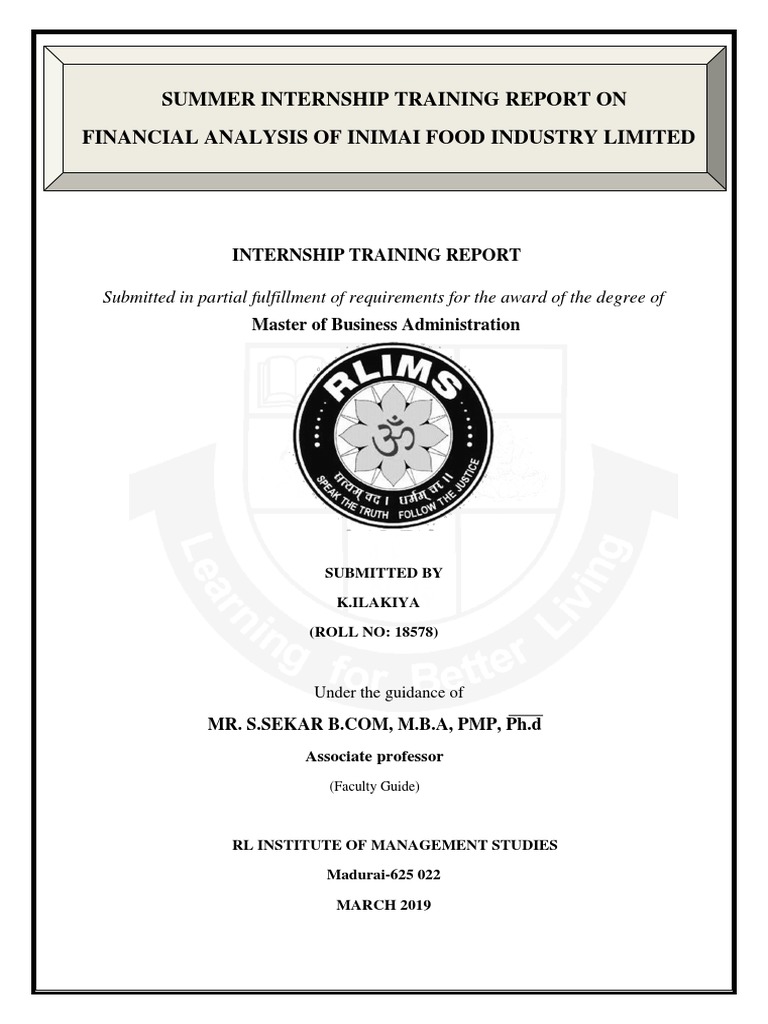 Financial Analysis of Food Industry | PDF | Cash Flow Statement | Economies