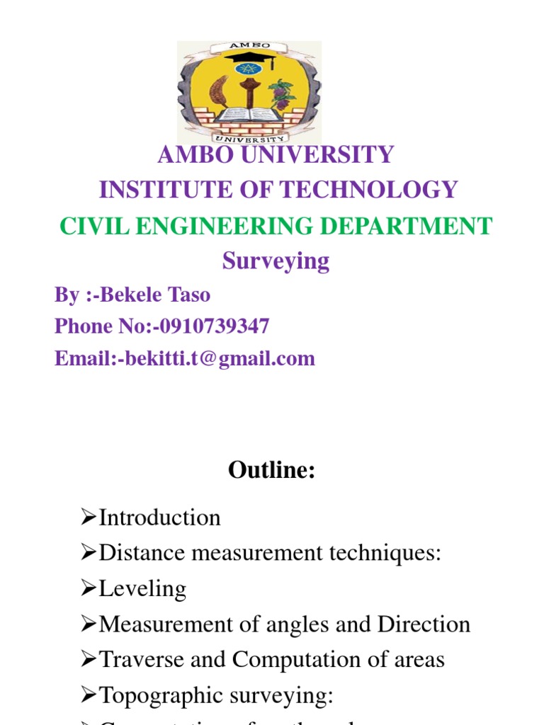 Surveying For Cotm Revised | PDF | Surveying | Observational Error