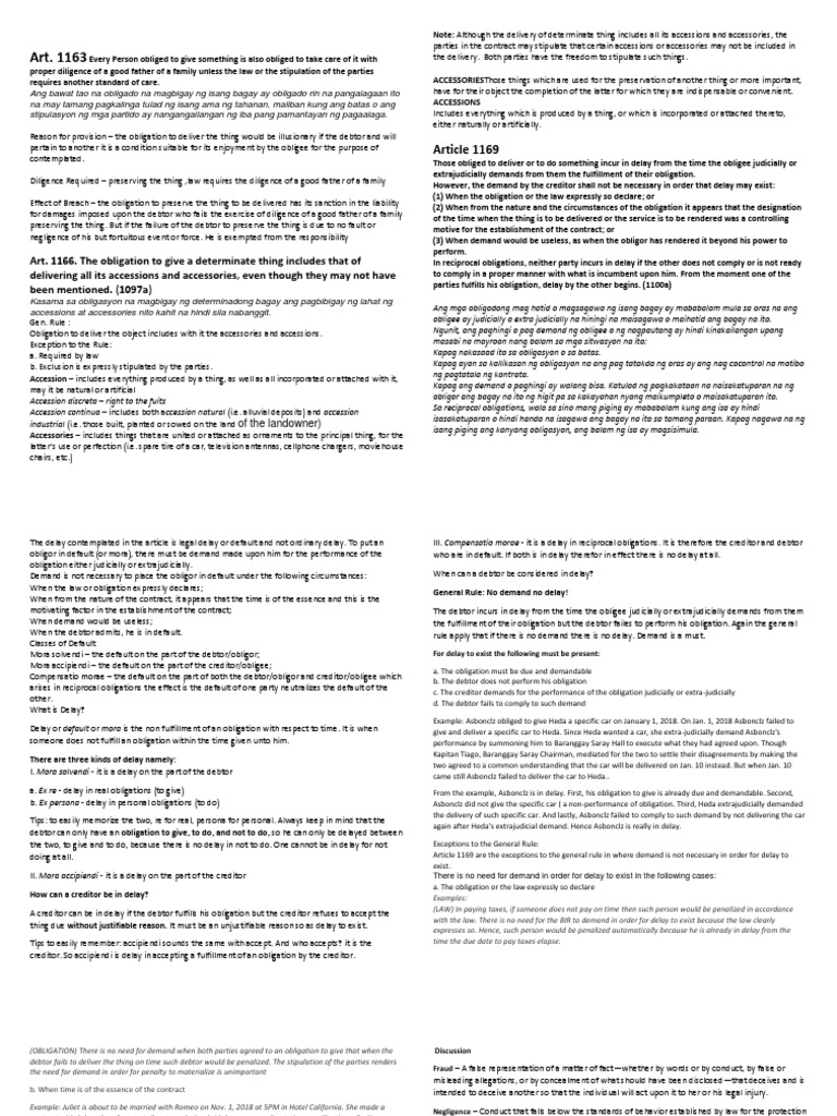 Oblicon | PDF | Damages | Negligence Oblicon | PDF | Damages | Negligence