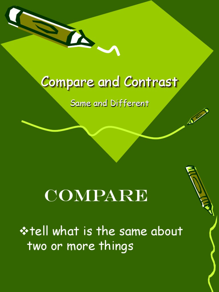 Compare - and - Contrast - Grade 3 | PDF