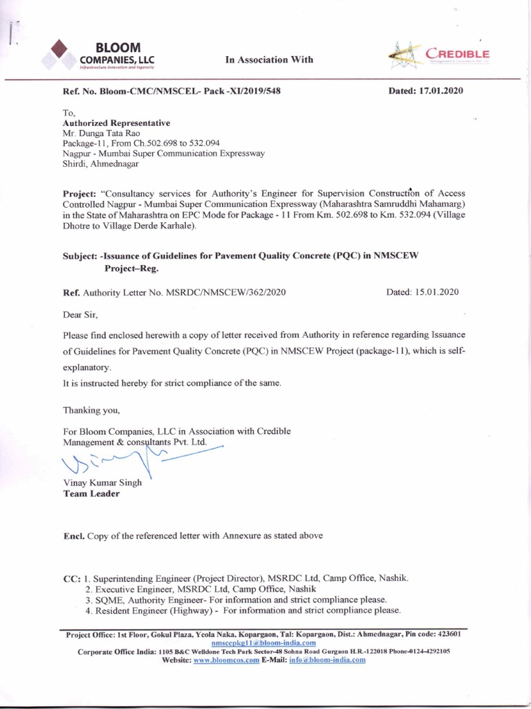 Guidelines From MSRDC PDF | PDF | Road Surface | Concrete