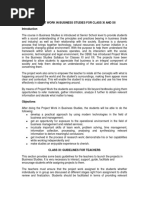 Business Studies Class Xi - Project | PDF