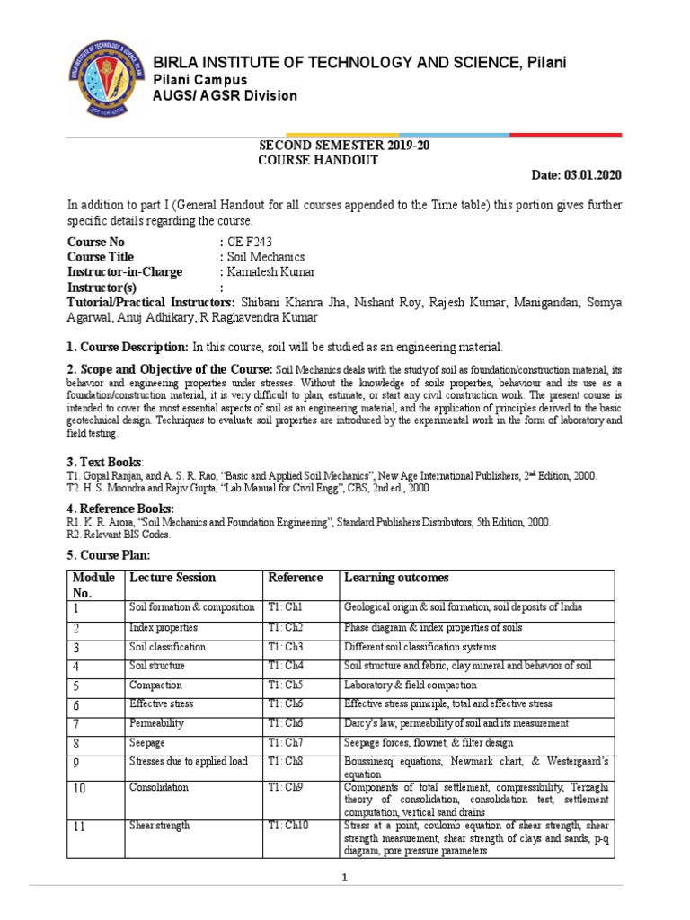 Ce F243 1193 | PDF | Civil Engineering | Continuum Mechanics
