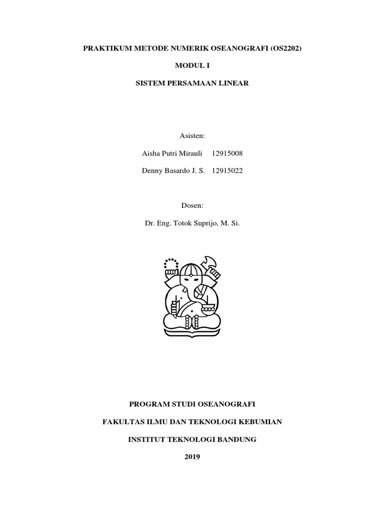 Modul I Praktikum Metode Numerik Oseanografi 2019 | PDF | Metode ...