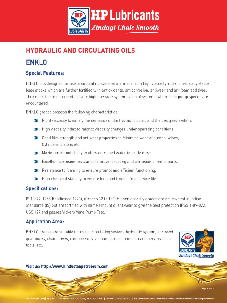 01 HPCL - INDUSTRIAL - BOOKLET - JAN 2017 - Part I - HYDRAULIC AND ...