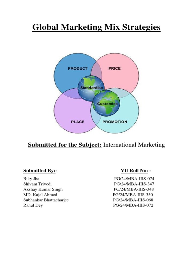 Global Marketing Mix Strategies | PDF | Pricing | Marketing