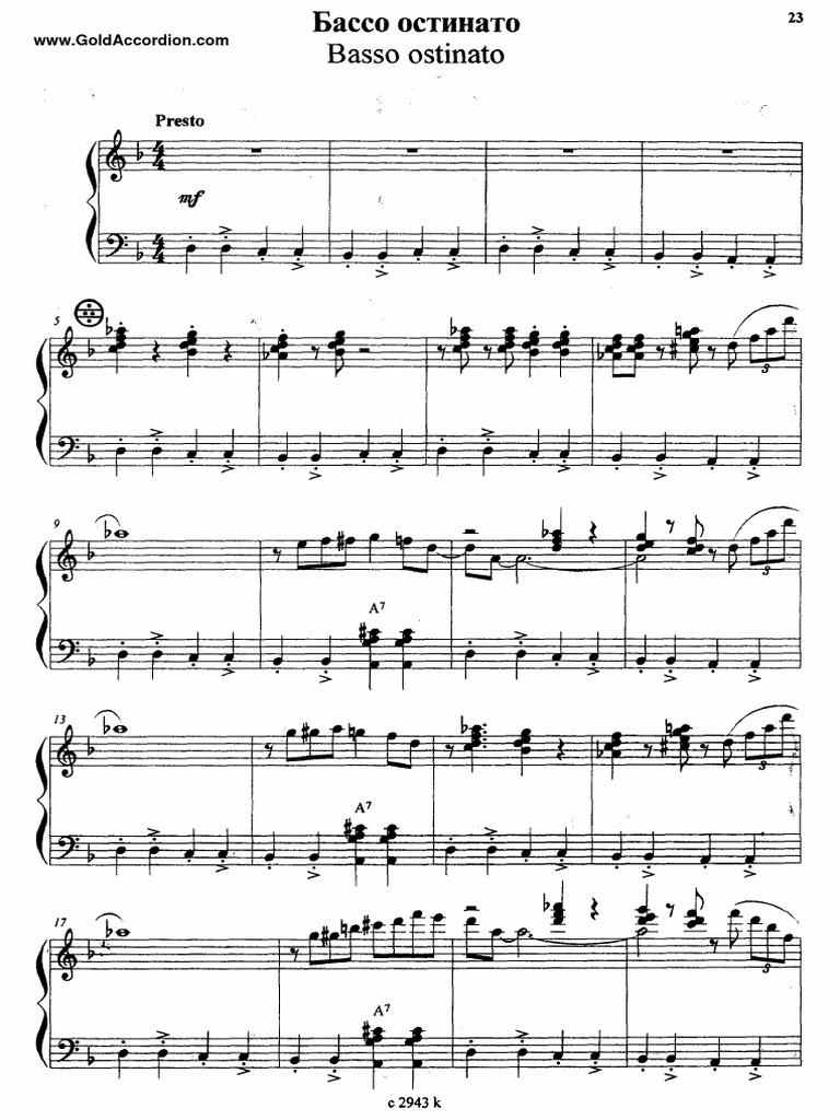 Vlasov Victor Basso Ostinato PDF | PDF